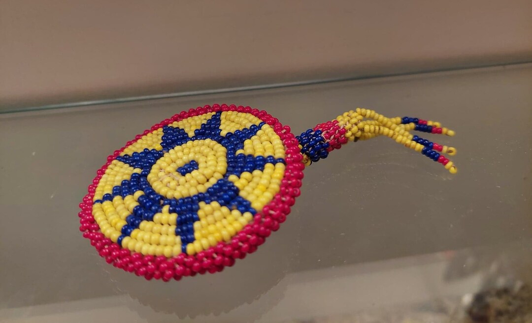 Vintage First Nations Beaded Hair Piece - Etsy