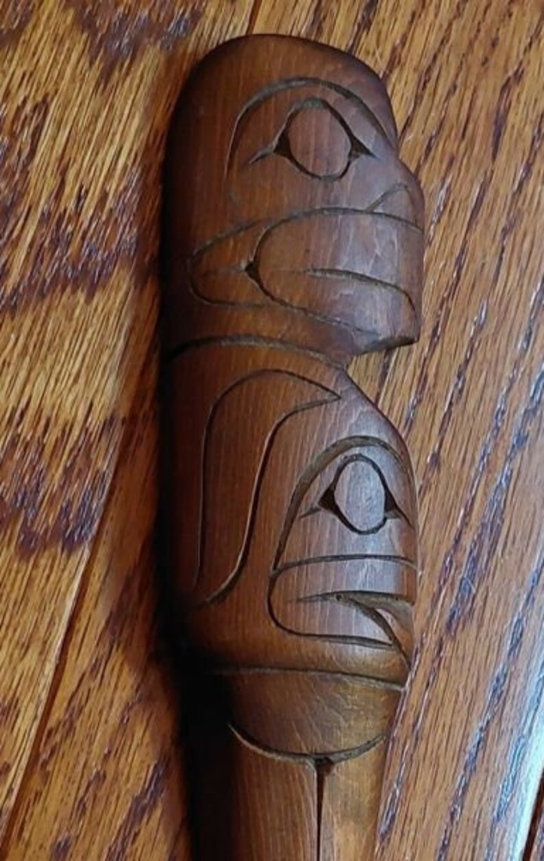 First Nations Vintage Al August eagle & Frog - Etsy
