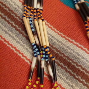 First Nations Long Beaded Stranded Necklace - Etsy