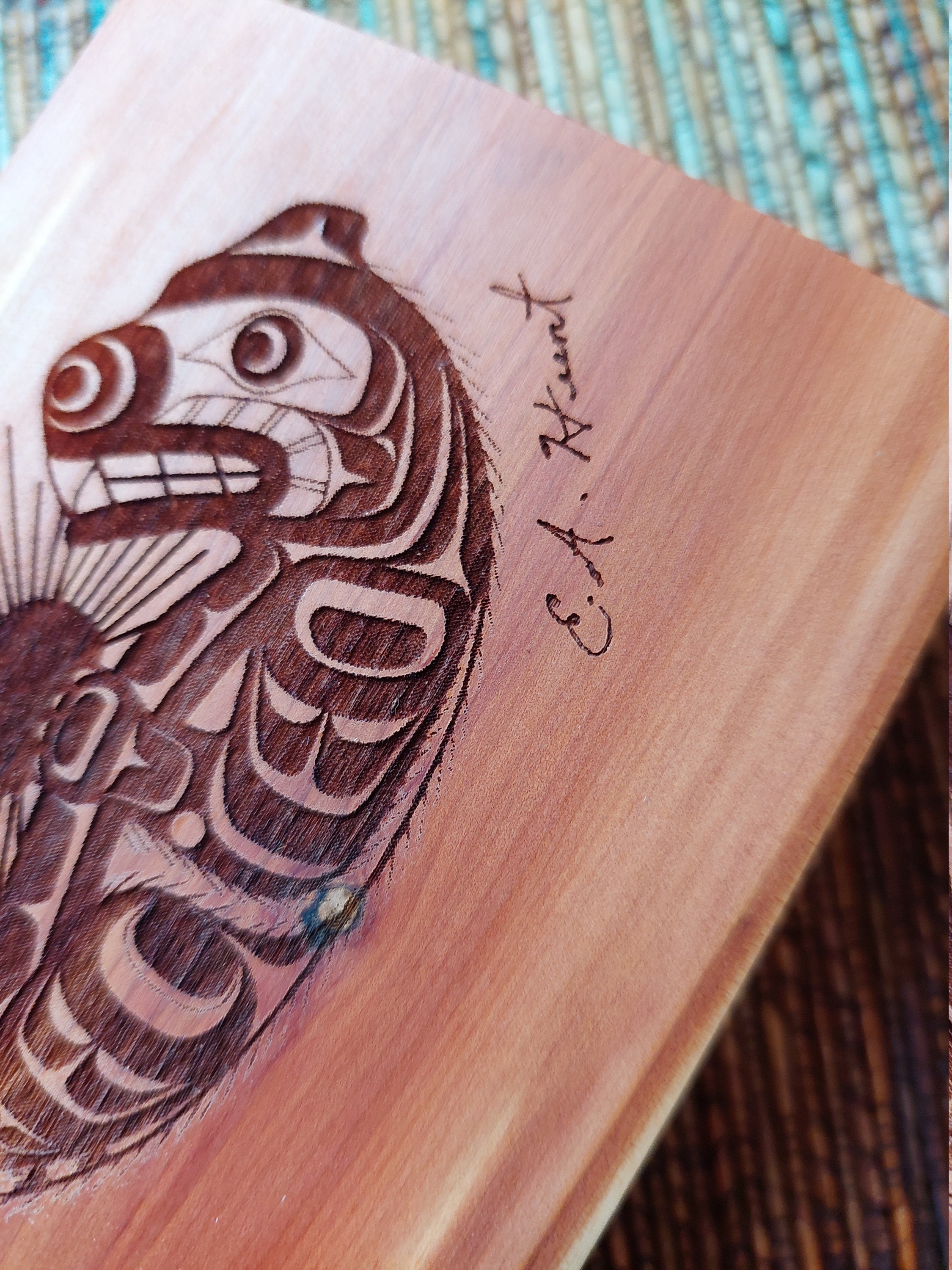 First Nations NEW OLD STOCK Vintage Otter and Sea Urchin Cedar Box ...