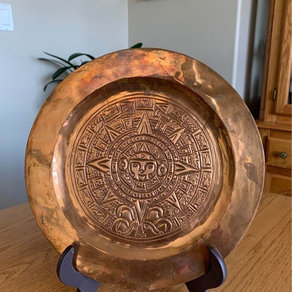 Copper Aztec Calendar - Etsy