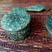 Vintage TURQUOISE Stone Inlay SET - Etsy