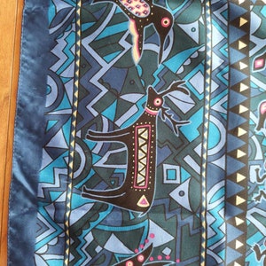 First Nations Scarf Native Design by Jocelyne Mange , SIGNED - Etsy