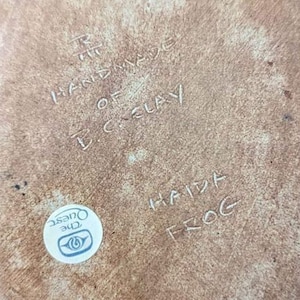 Vintage Native FROG ( Haida Gwaii) Handmade Pottery Dish- Collectible ...