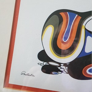 Vintage Jackson Beardy Art Print, 1975, Framed, Called PROTECTION, 11 X ...