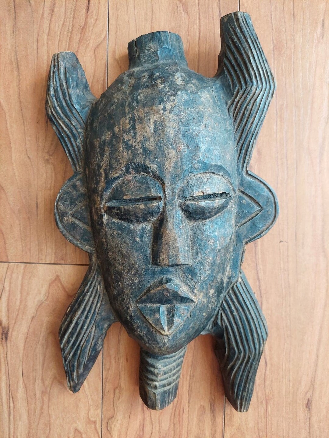 Carved Wood Mask, African Hand Carved Mask, - Etsy