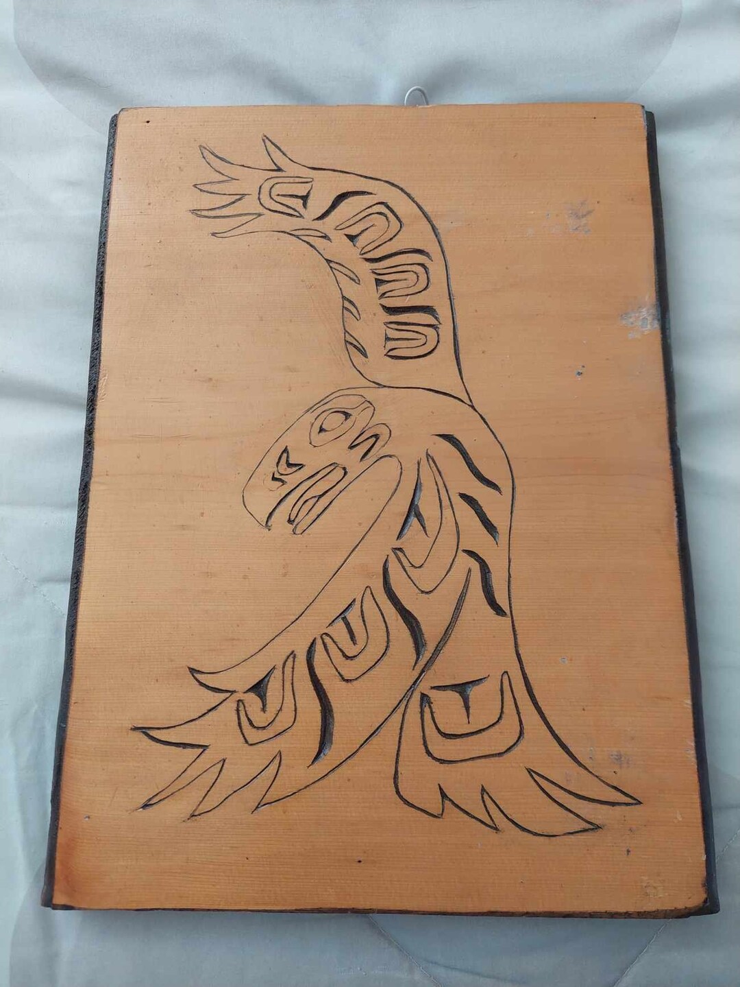 FIRST Nations Eagle Wood Carving, Signed - Etsy