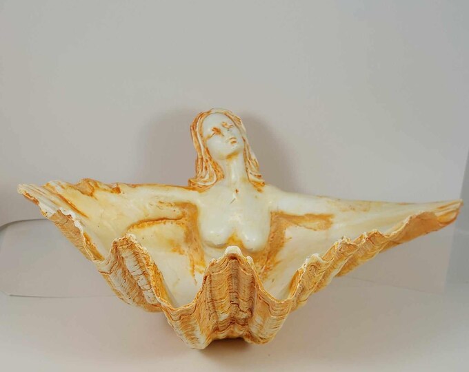Vintage Clam Shell , Goddess Resin Sea Shell - Etsy