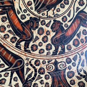 Large Greek Mythology Hand Painted 10.5 Inch Plate , Corinth GREECE - Etsy