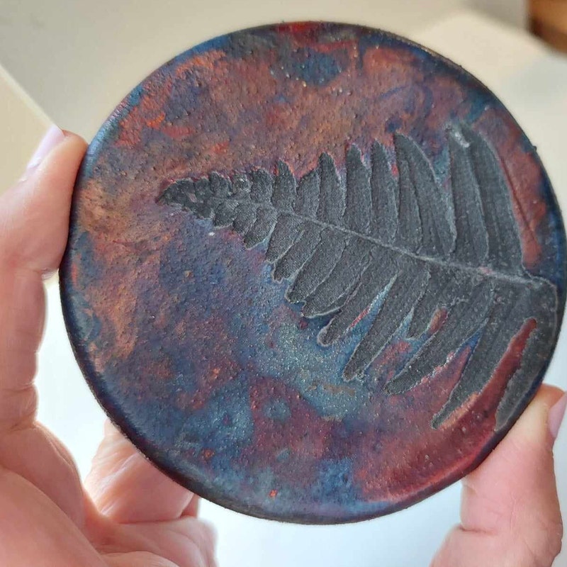 Raku Coasters - Etsy