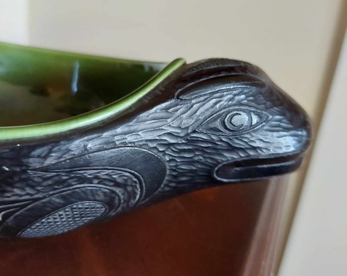 BOMA Vintage First Nations Seal Bowl, Resin and Pottery Design - Etsy
