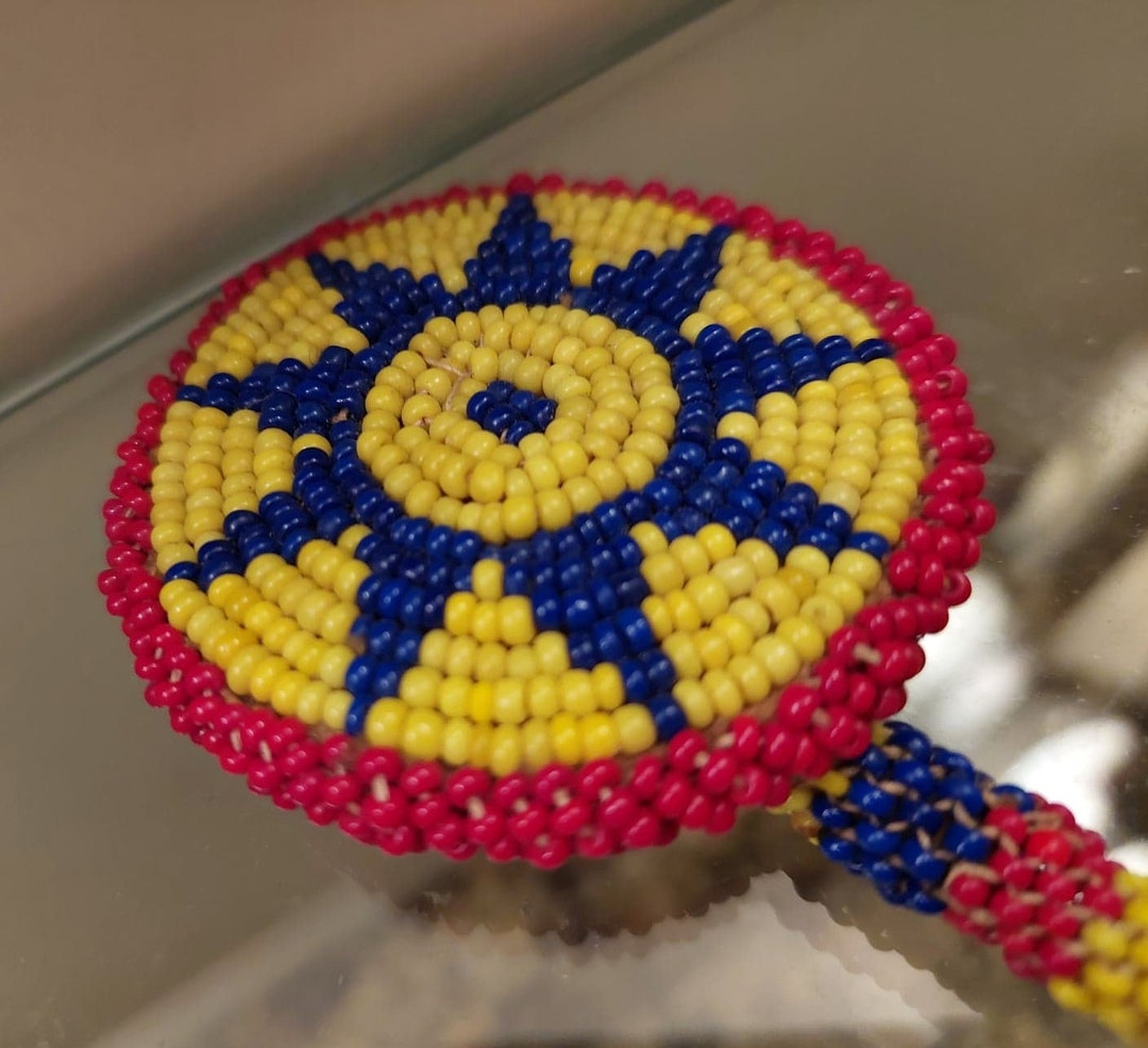 Vintage First Nations Beaded Hair Piece - Etsy