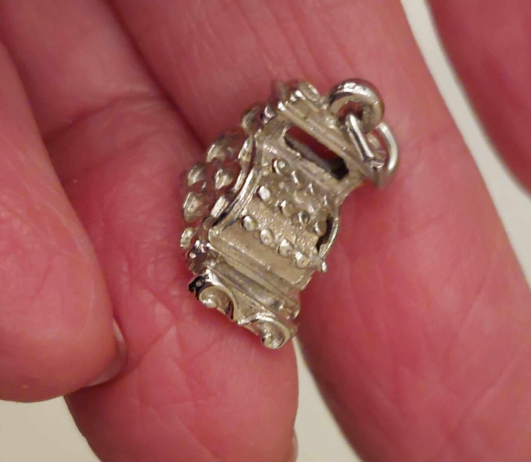 Small Sterling Silver Money Cash Register Charm, Stamped - Etsy
