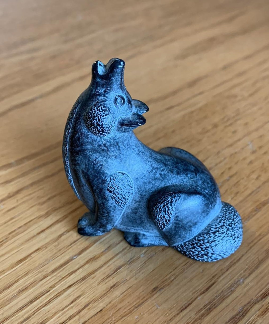 WOLF DESIGNS Small Howling Wolf Carving Canada Figurine - Etsy