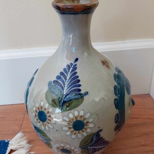 Vintage Mexico Tonala 2 Sided Sun Face Vase - Etsy