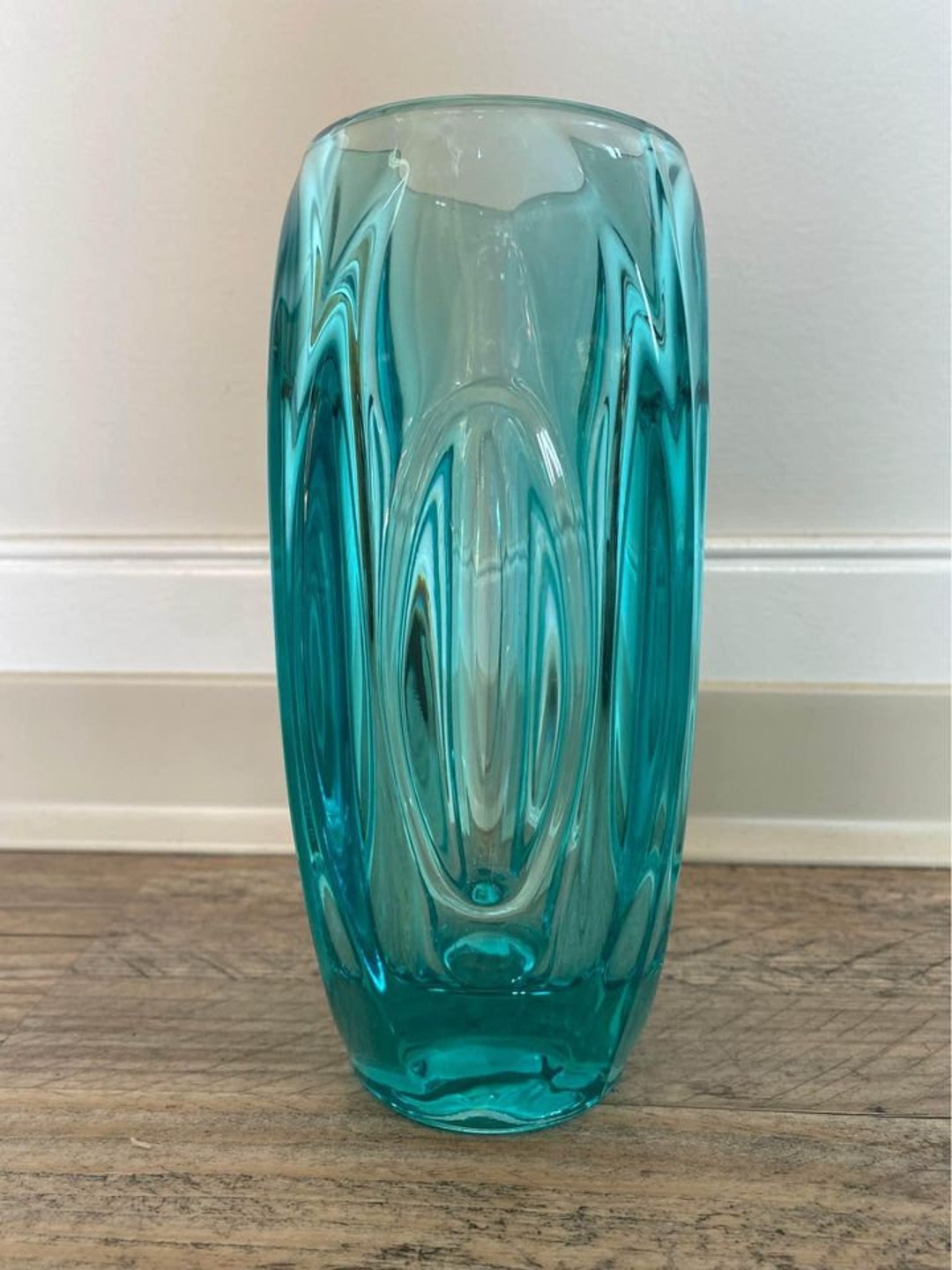 Vintage Czech Rosice Glass Bullet Vase by Rudolf Schrötter for Sklo ...