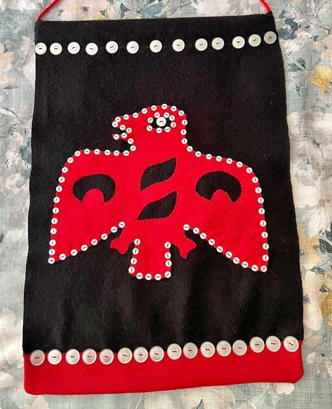 First Nations EAGLE Shell Button Blanket Style Wall Hanging - Etsy