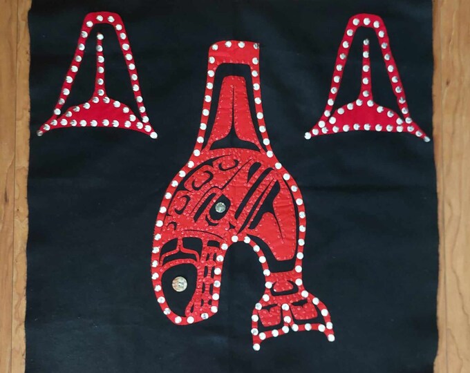 First Nations KILLER WHALE Shell Button Blanket Style Wall Hanging - Etsy