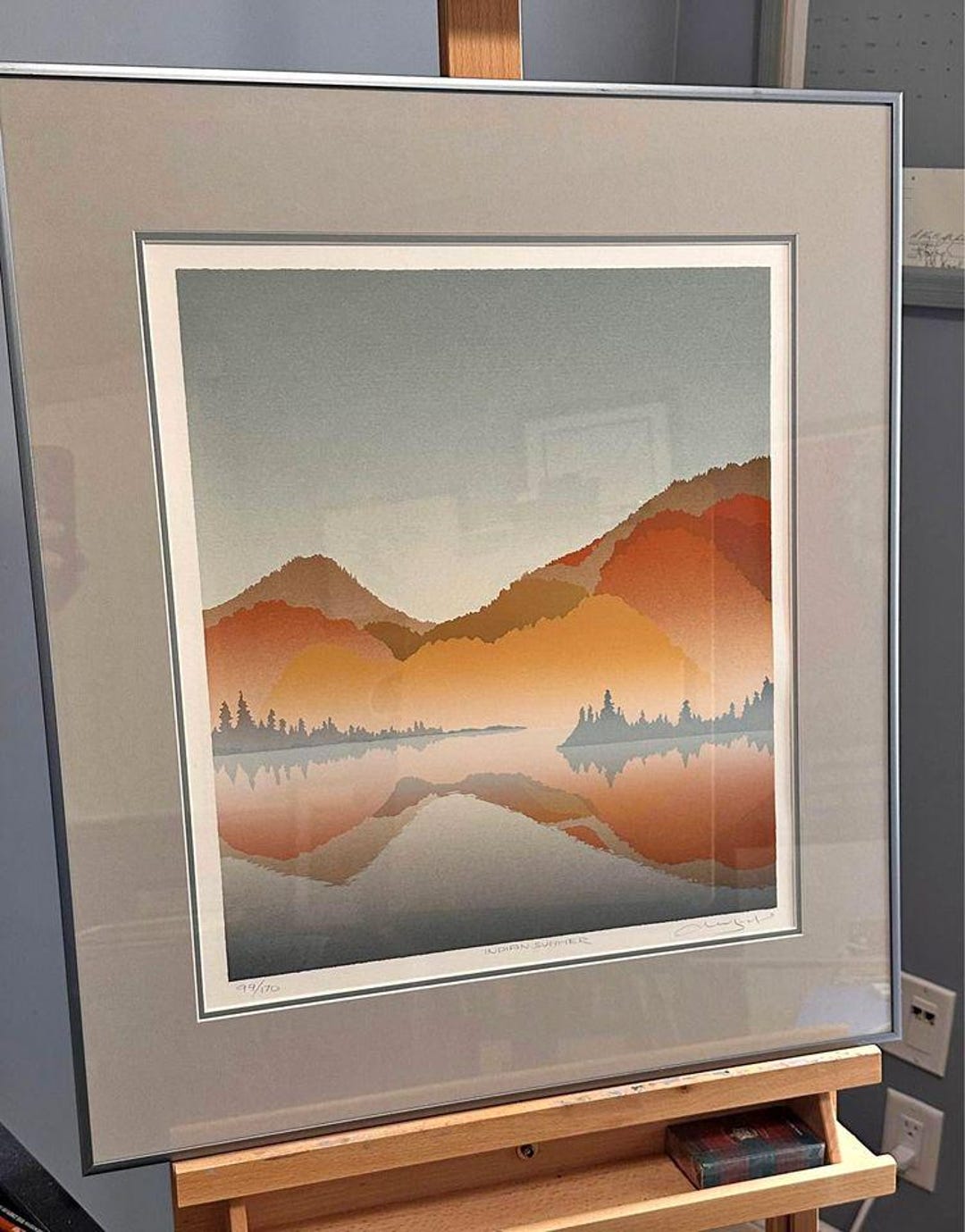 SIGNED and Numbered Framed Vintage Art by Peter Markgraf " Indian ...