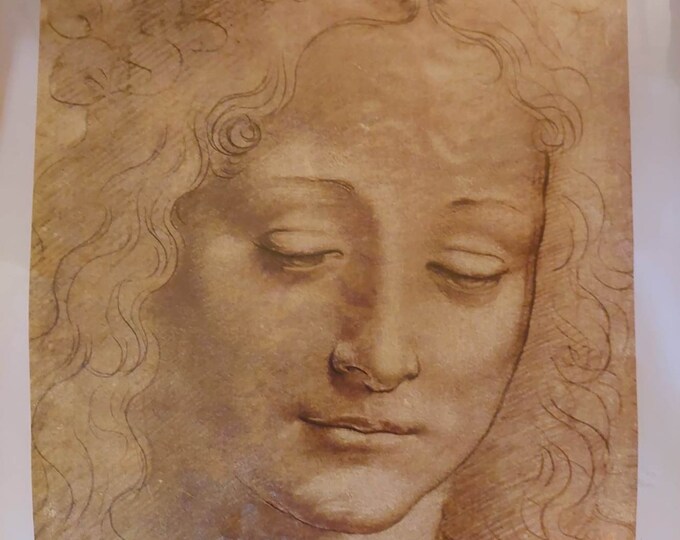 Leonardo Da Vinci 1500 1505 Head of a Woman la Scapigliata - Etsy