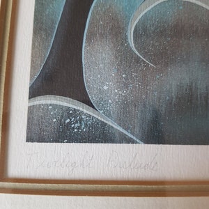 Signed Vintage First Nations "moonlight Prelude "art Framed Print ...