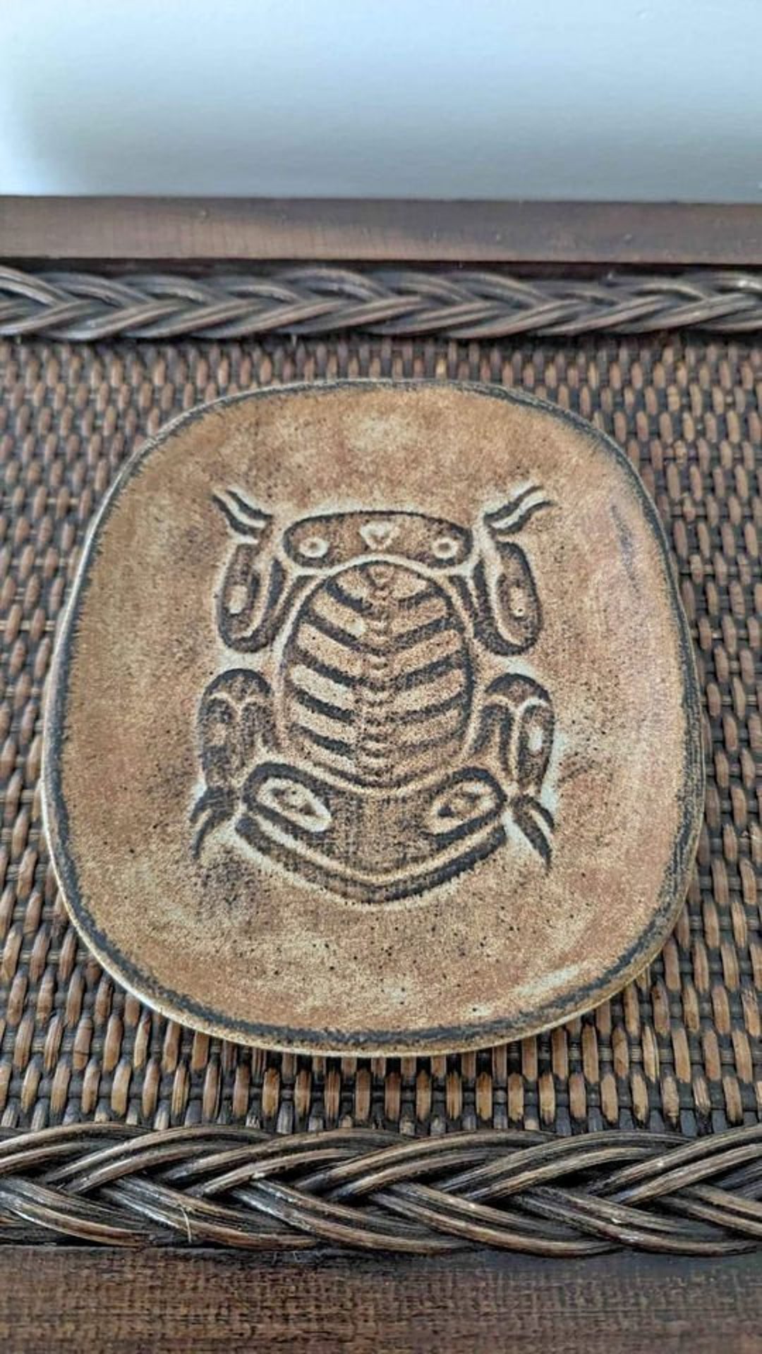 Vintage Native FROG ( Haida Gwaii) Handmade Pottery Dish- Collectible ...