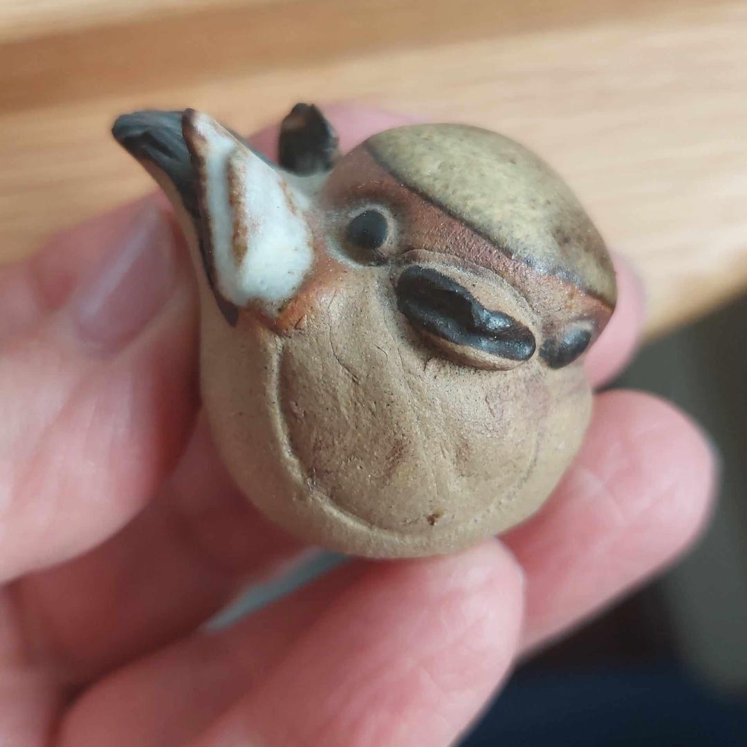 TWO Vintage Tremar Pottery Birds, Set of 2 Hand Made Miniatures, U.K ...