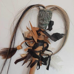 Vintage Carved First Nations Stone Face Shamans Talking Stick - Etsy