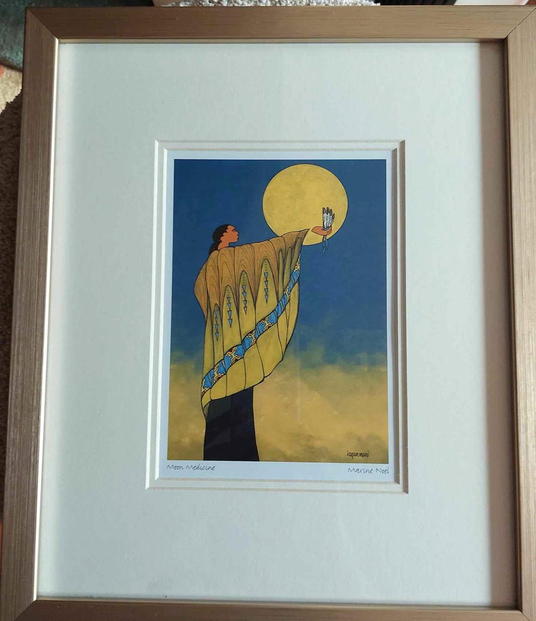 Maxine Noel Sioux Artist Framed Picture -MOON MEDICINE - Etsy