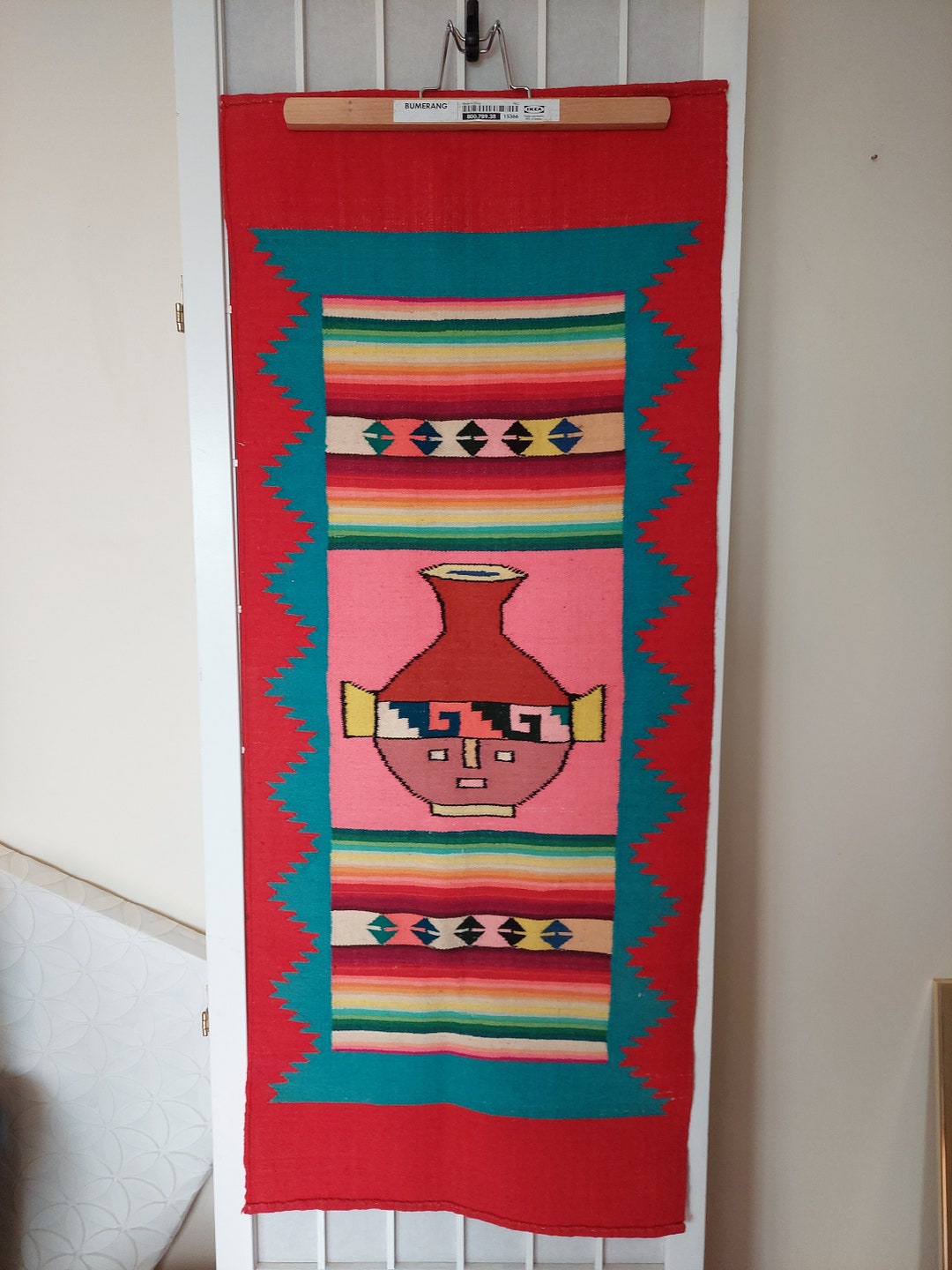 Aztec Warrior Vintage Wool Weaving - Etsy