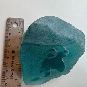 Inuit Vintage Carved Large Green Glass Paperweight, SIKU - Etsy