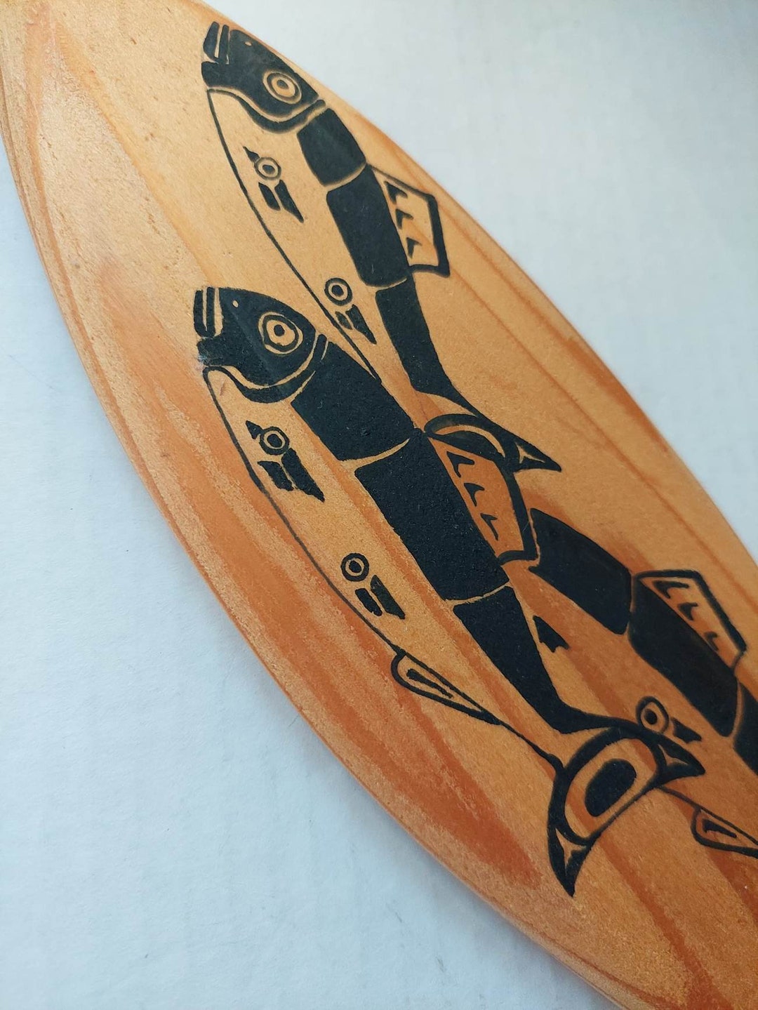 18.5 "first Nations Hand Painted Paddle, Gila Kesla, Means THANK YOU in ...