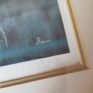 Signed Vintage First Nations "moonlight Prelude "art Framed Print ...