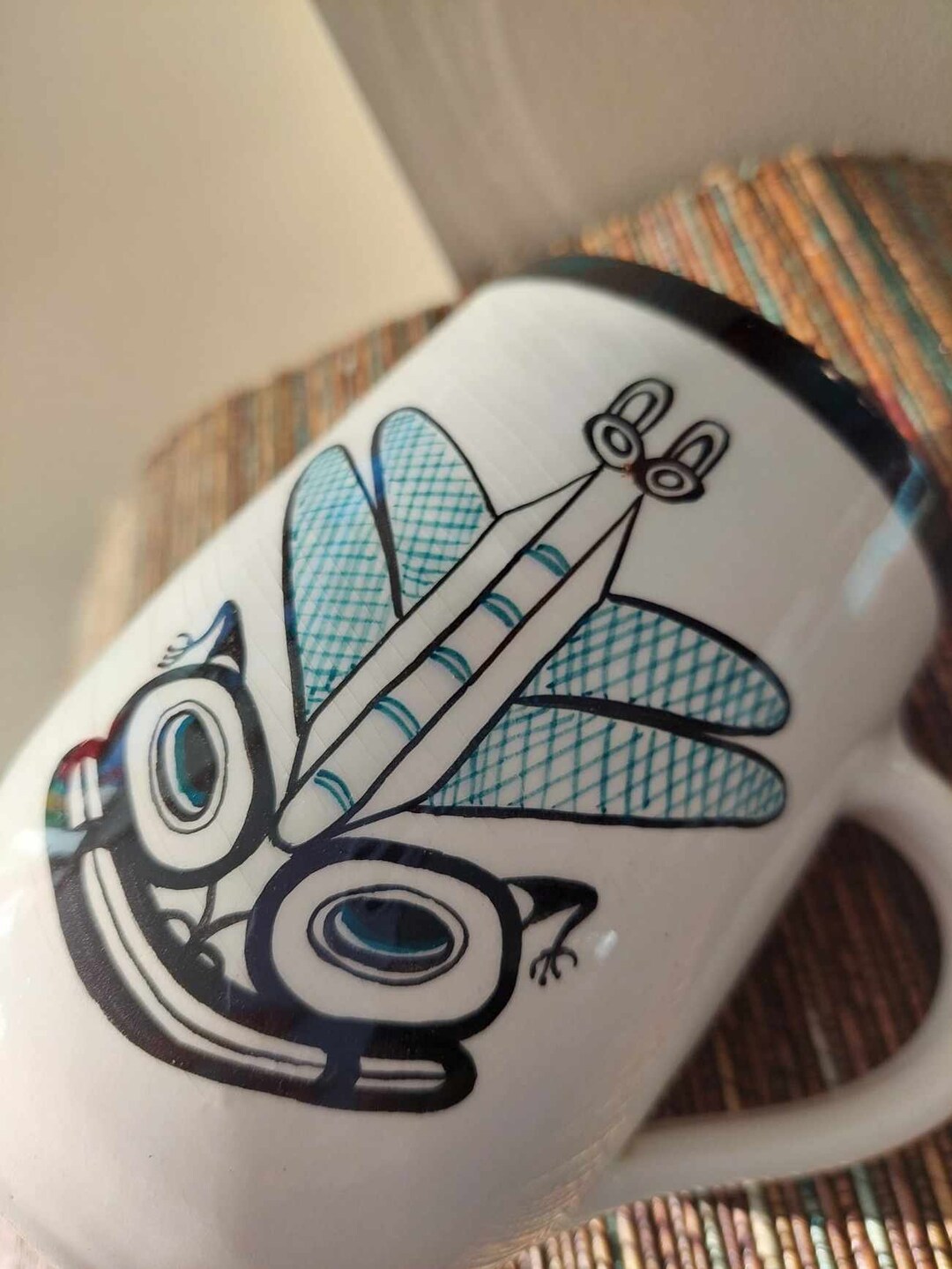 Dragonfly HAIDA Vintage Lambert Studio Pottery LARGE Mug, Made in ...