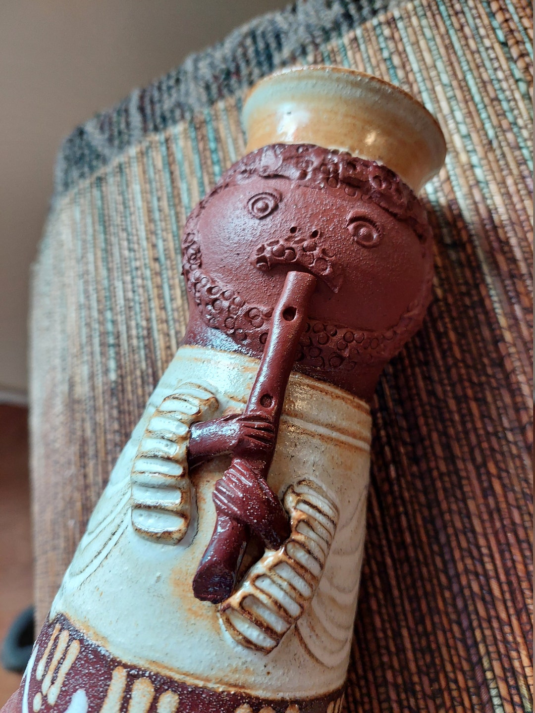 Vintage Helga Mader Quebec Pottery Gentle Folk Vase - Etsy