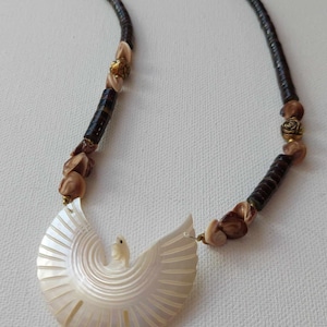 Vintage Carved Shell Eagle Native Design Beaded Necklace - Etsy