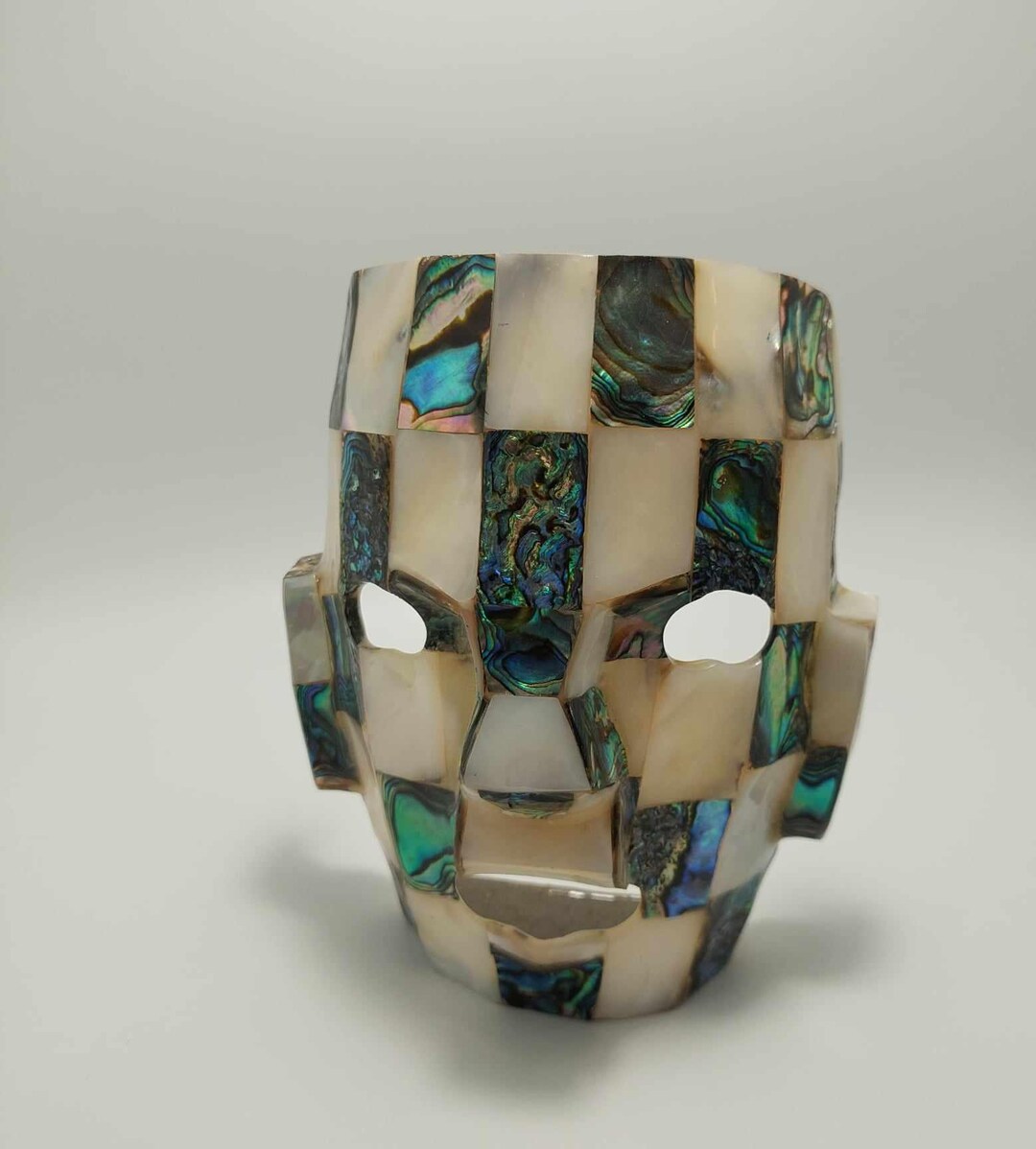 Vintage Mayan Death Mask Inlaid Abalone Shell, Warrior, Burial Mask - Etsy