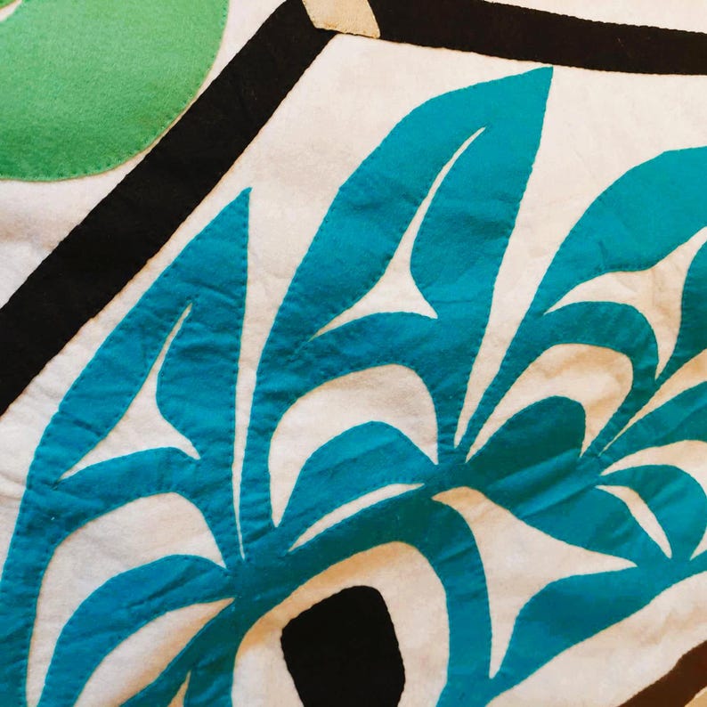 First Nations WOLF and SHIELDS Shell Button Blanket Style Wall Hanging ...