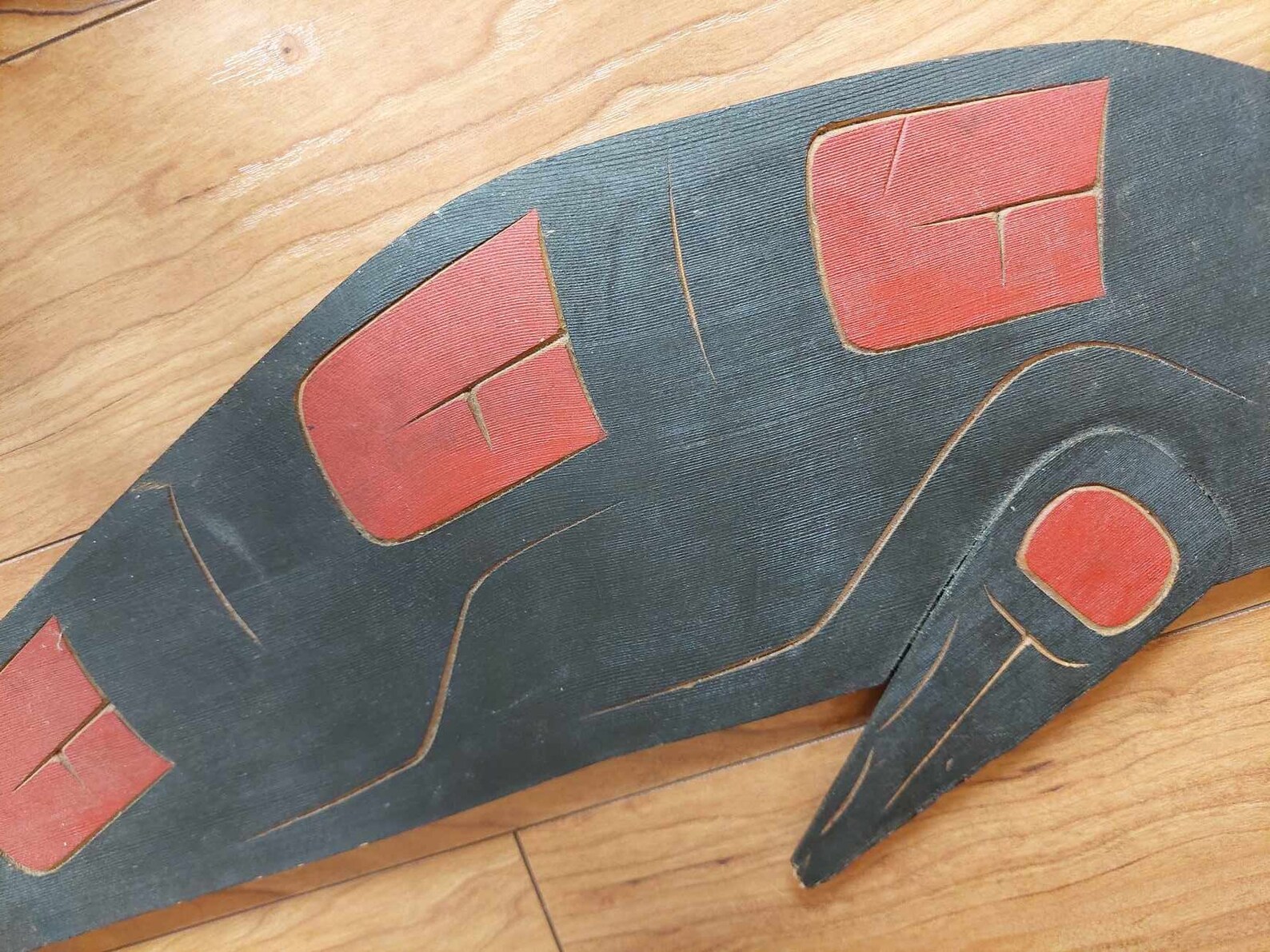 31 Inches Vintage First Nations SEAL Painted Carving , Signed, - Etsy
