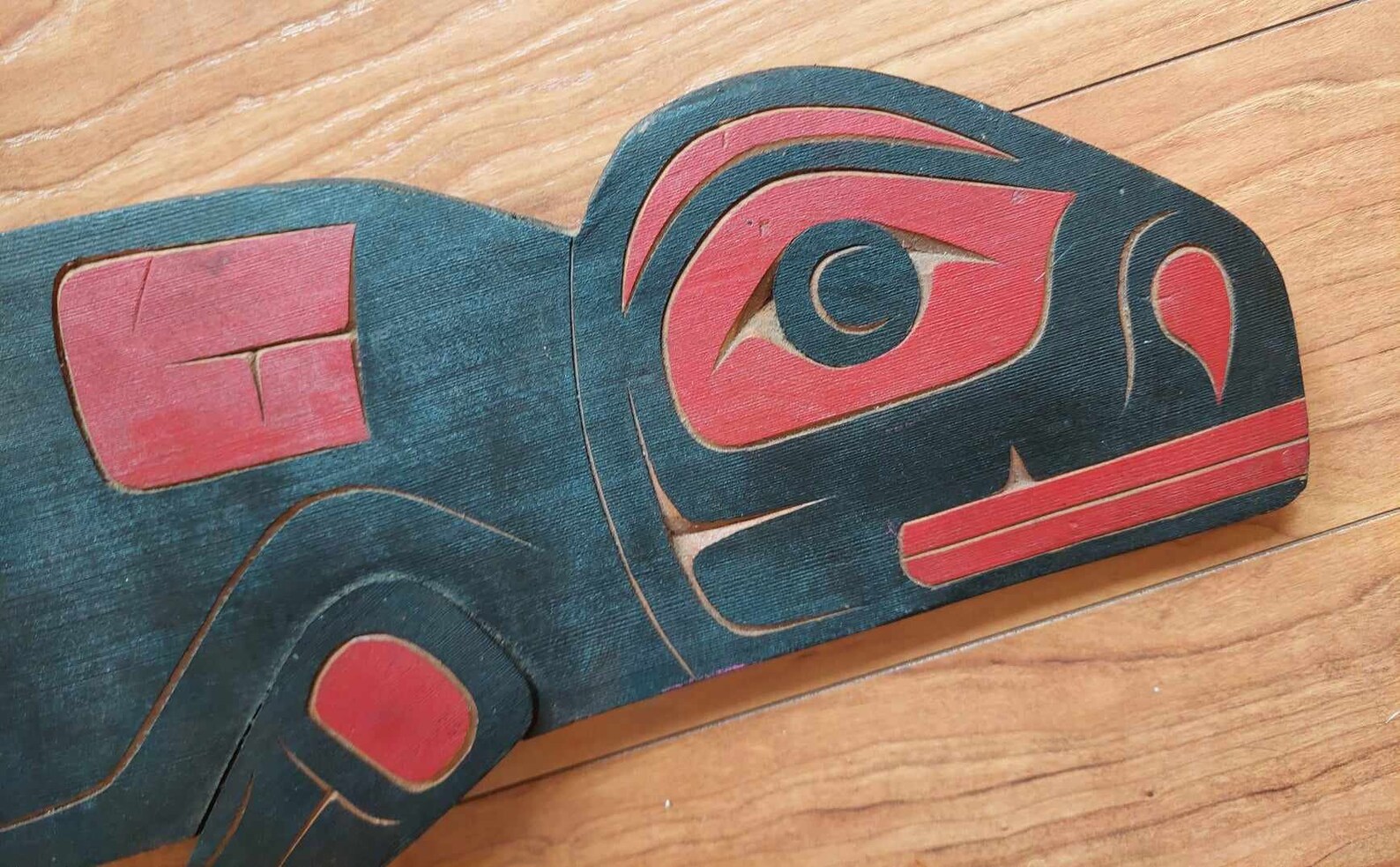 31 Inches Vintage First Nations SEAL Painted Carving , Signed, - Etsy