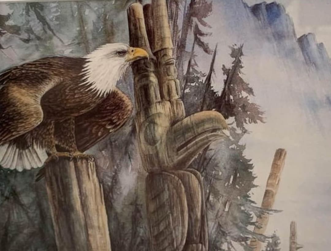 Vintage THE Power of the Eagle sue Coleman Native Design Framed Print ... Vintage THE Power of the Eagle sue Coleman Native Design Framed Print ...