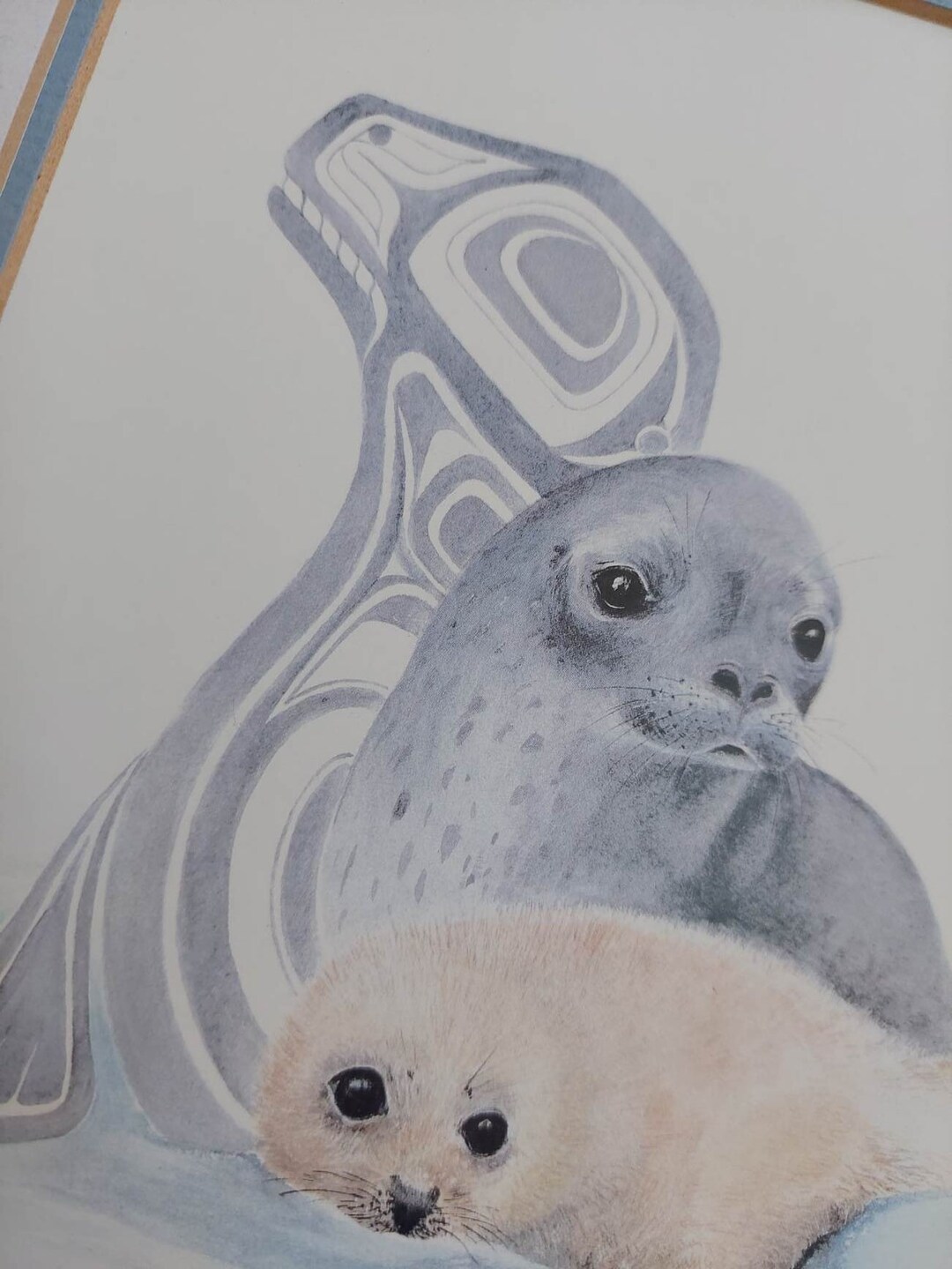 Sue Coleman Vintage the SEAL Matted Art Card - Etsy