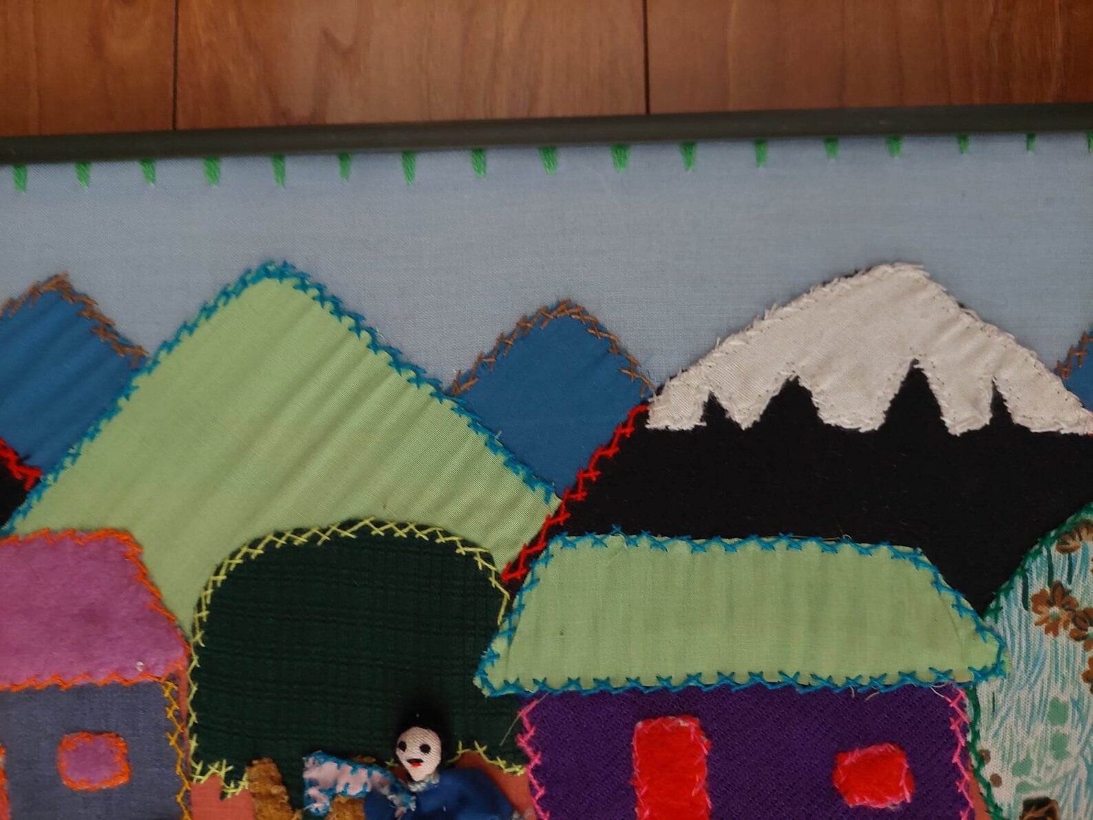 Vintage Framed Peruvian Village Peru, Textile Collage, 19 Inches - Etsy