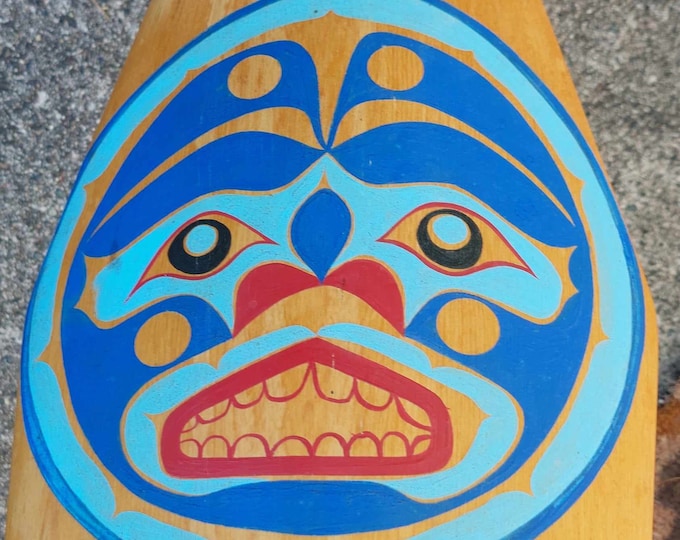 First Nations Northwest Coast Indigenous Cedar Painted Killer Whale ...