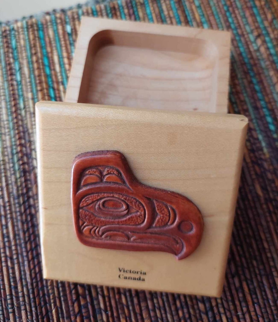 Vintage First Nations EAGLE Design Cedar Handmade Small Box - Etsy