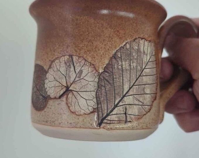 TWO Beautiful Scott Beardsley Pottery" Leaf" Mugs - Etsy