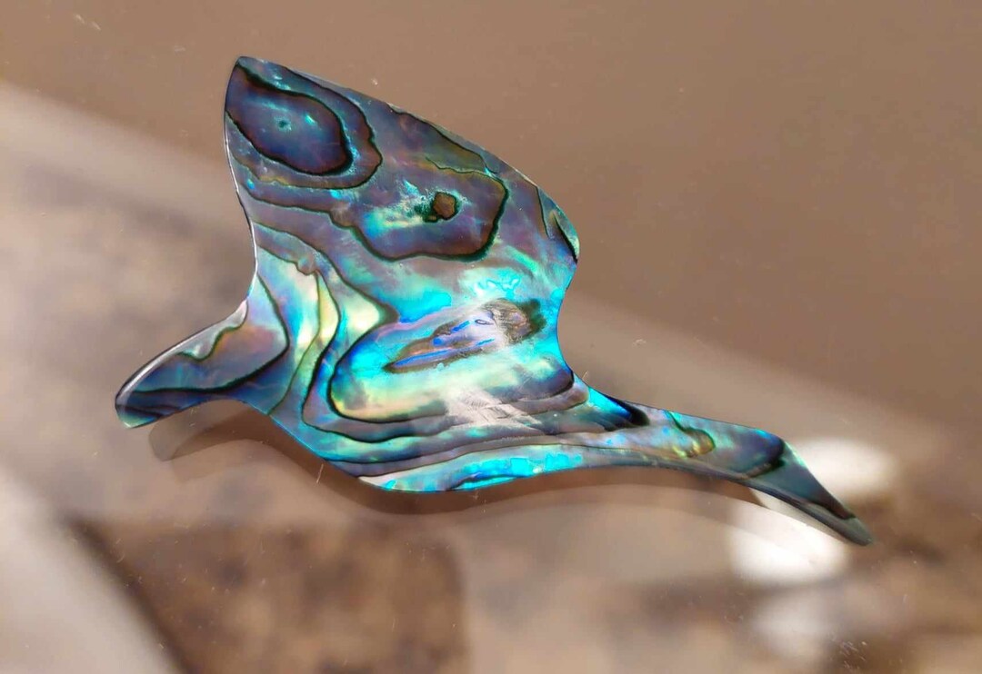 Vintage Carved Abalone Shell Bird Brooch Pin - Etsy