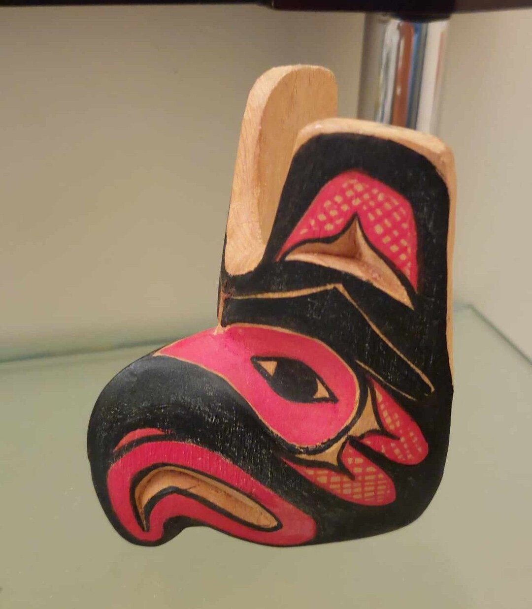 First Nations Hand Carved Small Mask, Artist Signed, 2008, Duncan BC ...