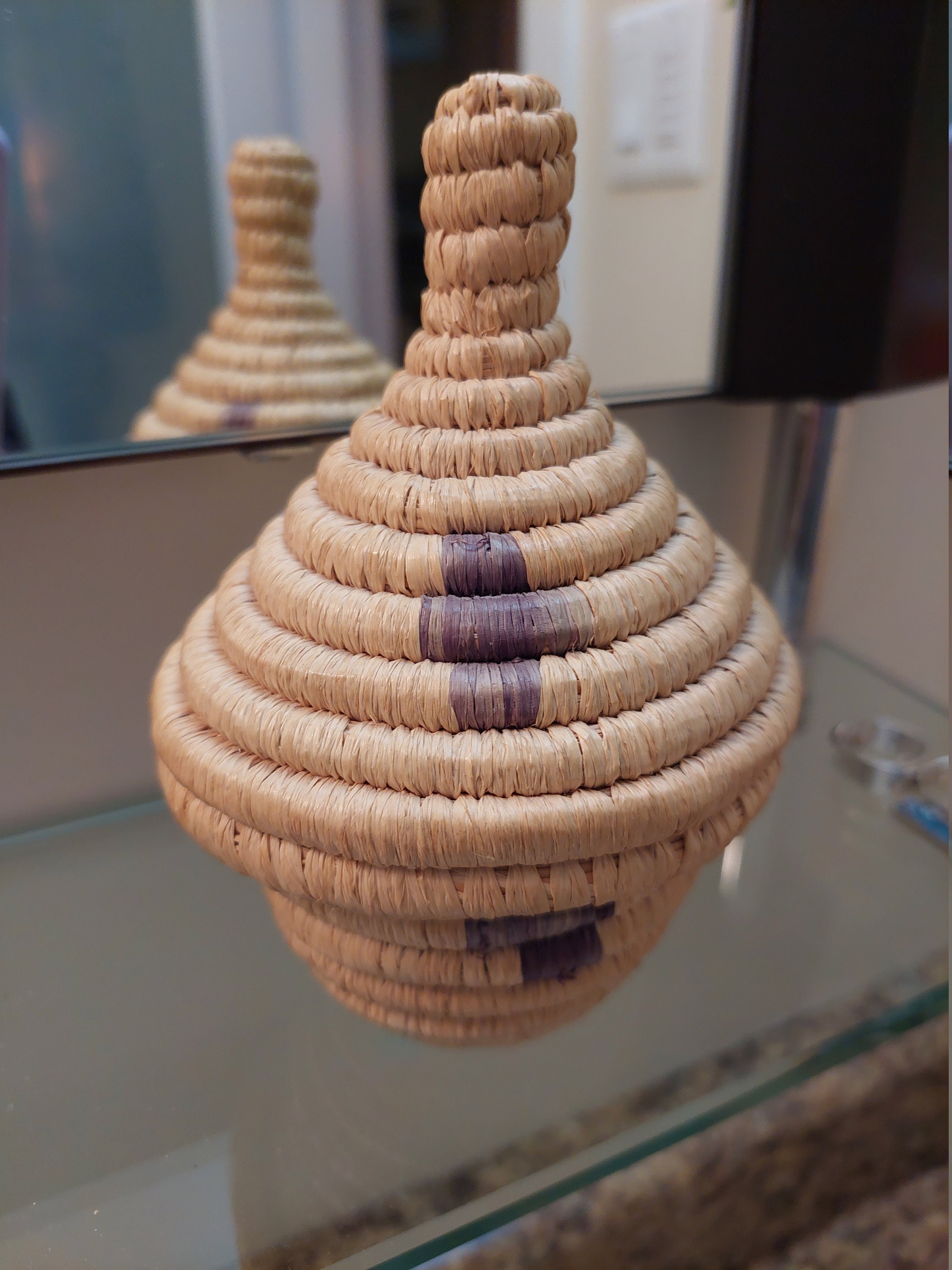 Vintage First Nations Native Woven Lidded Basket - Etsy