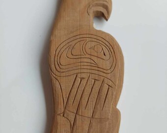 Vintage First Nations Hand Carved Eagle Statue, Signed - Etsy